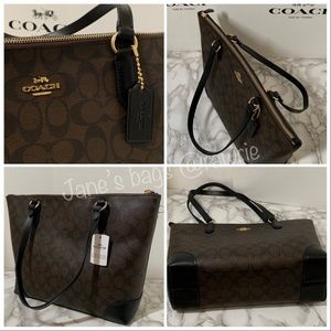 Coach | Bags | New Coach Signature Tote Matching Wallet Set | Poshmark